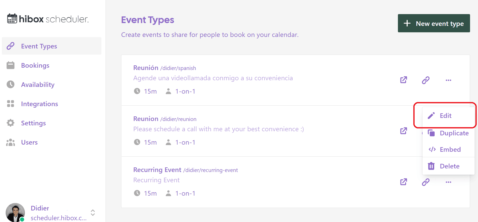 Edit an Existing Event - Software for Nonprofits | Hibox for Nonprofits